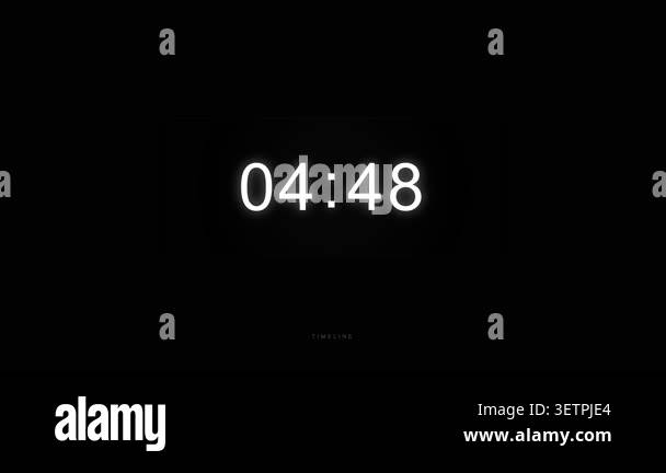 A minimalist digital clock interface showing the current time on a ...