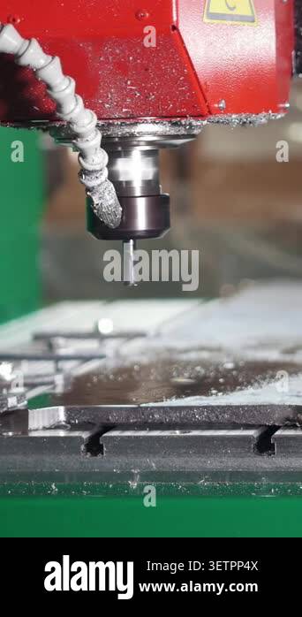 CNC milling or drilling machine, close up Stock Video Footage - Alamy
