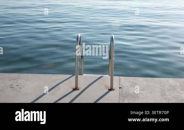 wooden bridge on the sea Stock Video Footage - Alamy