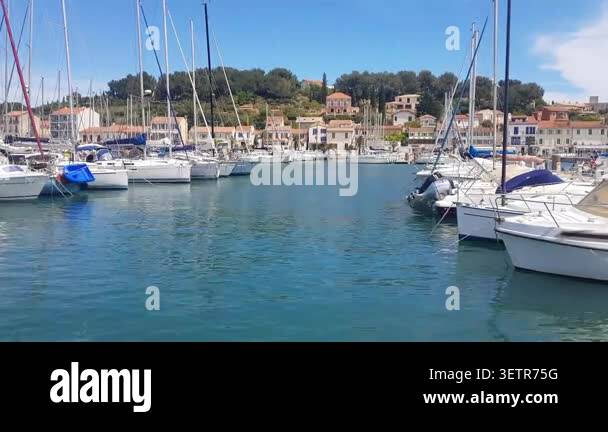 Saint Mandrier sur Mer, France - 17 May, 2021: Boats in the marina. The ...