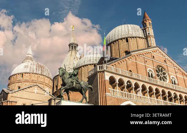 Beautiful timelapse of the basilica of saint anthony of padua with ...