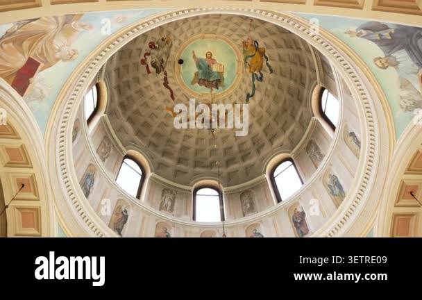 Interior of modern christian church. Beautiful Catholic Church ...