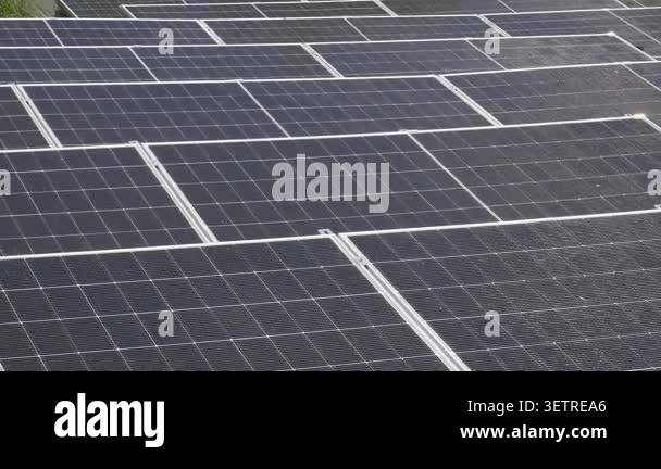 The Concept of Green Energy in an Urban Environment. Solar panels on ...