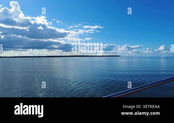 Boat trip on the Szczecin Lagoon near Alt Warp in summer Stock Video ...