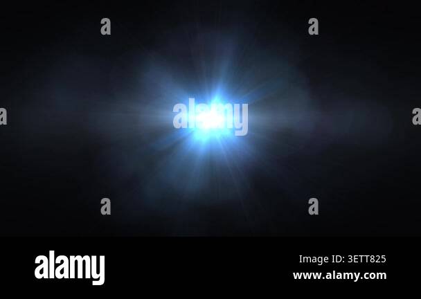 A striking cosmic scene featuring a bright blue-white light burst in ...