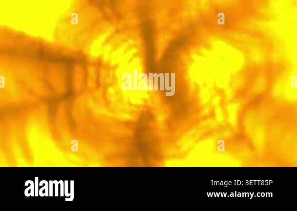 A bright yellow tunnel with blurred, glowing effects creating a sense ...