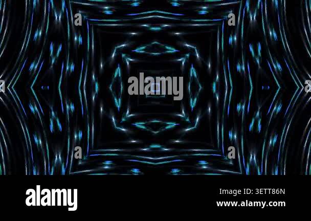 A mesmerizing digital artwork featuring a tunnel of neon lights with ...