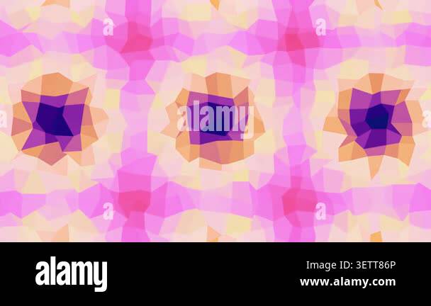 An abstract low poly geometric pattern with pink and purple hues ...