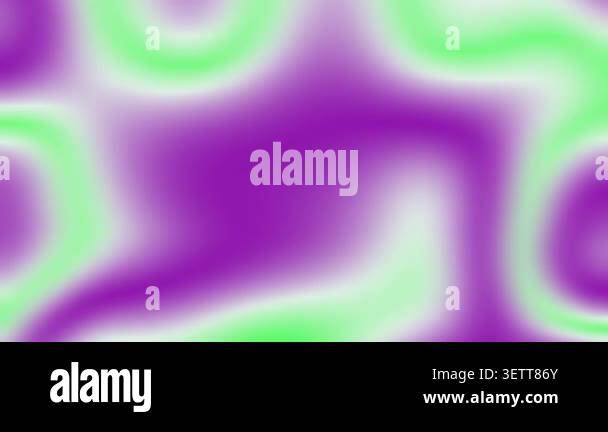 Smooth purple and green waves ripple softly. Abstract motion blends ...