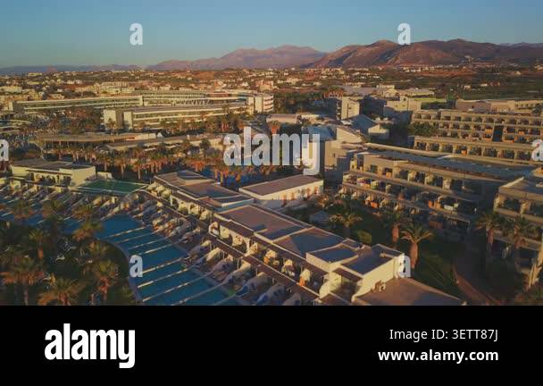 Breathtaking drone footage capturing a vast premium holiday resort ...
