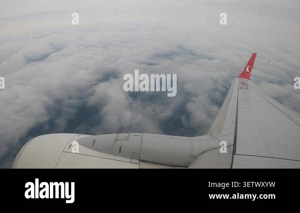 ISTAMBUL, TURKEY - APRIL 30, 2022: A 4K passenger-window view during ...
