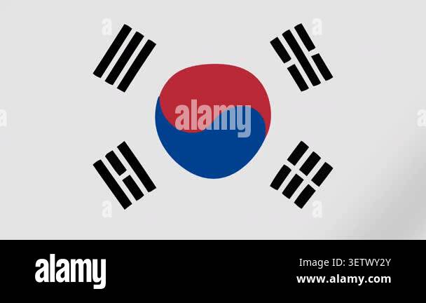 Experience the solemn beauty of the South Korean flag, a poignant ...