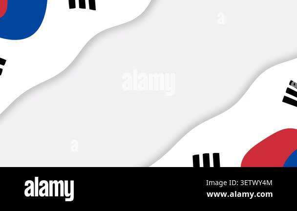 Elegant South Korean flag background for remembrance, memorial, and ...