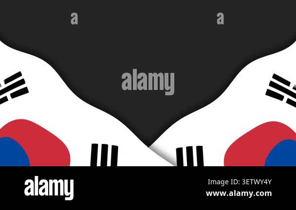 Elegant South Korean flag background for remembrance, memorial events ...