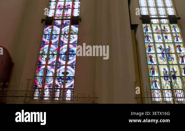 Munich Frauenkirche Interior Stained Glass Windows Detail City Center ...