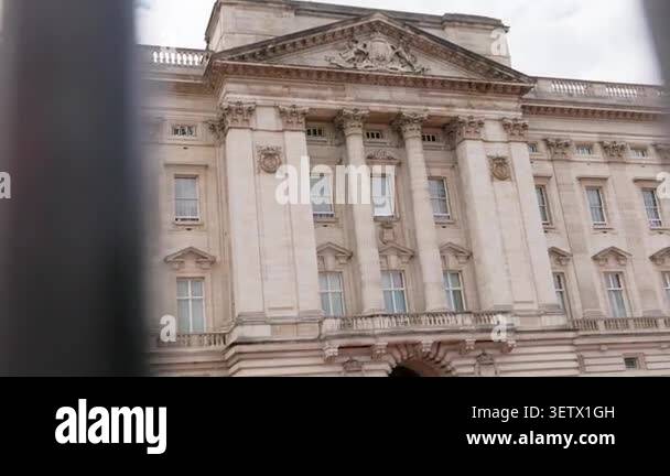 Buckingham Palace Courtyard Facade And Arched Doorways London. High ...