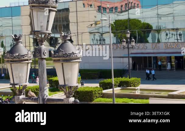 July 27 2025 Barcelona Spain: Palau De Congressos De Barcelona Entrance ...