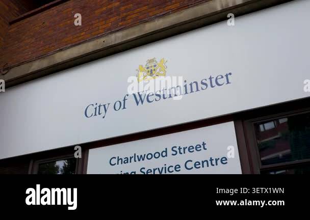 City Of Westminster Service Centre Sign On Charlwood Street. High ...