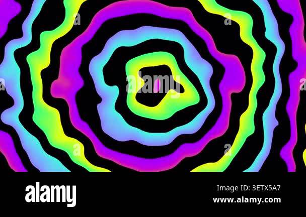 Abstract colorful background with a seamless psychedelic wave pattern ...