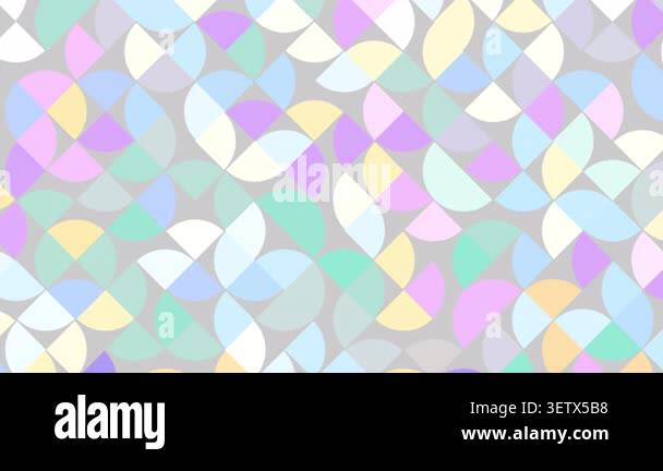 Vivid dynamic geometric loop video with circles, squares shape for app ...