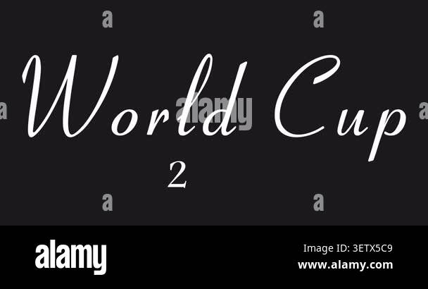 World Cup 2026 gold animated metallic text animation on black bg 4K ...