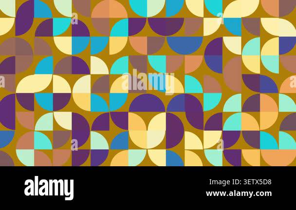 2d geometric seamless pattern background. Loop flat design background ...