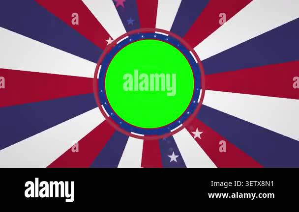 Vibrant america patriotic sunburst background design in striking red ...