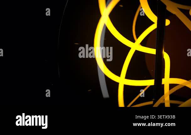 The camera moves from inside the glowing core to reveal the entire ...