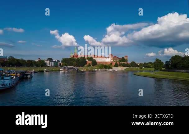Krakow castle time lapse, Poland Stock Video Footage - Alamy