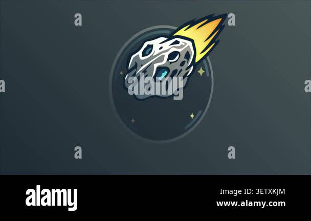asteroid international day logo icon Stock Video Footage - Alamy
