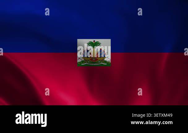 Laos flag animation with realistic fabric texture and dramatic lighting ...