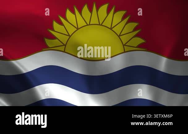 Laos flag animation with realistic fabric texture and dramatic lighting ...