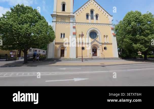 Siofok, Hungary - May 31, 2026. Exterior view of a historic Christian ...
