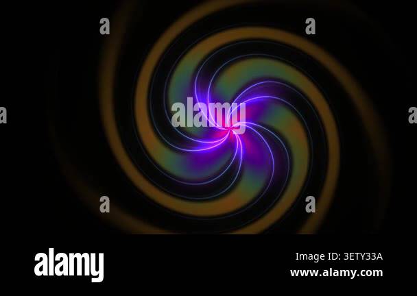 A series of abstract swirling patterns with vibrant colorful lights on ...