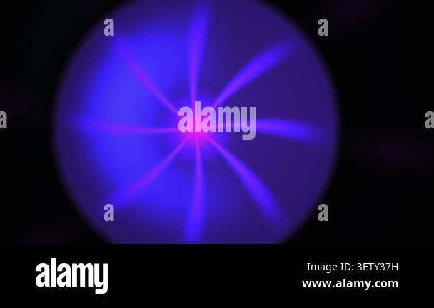 Bright purple light with pink center radiates outward in lines Stock ...