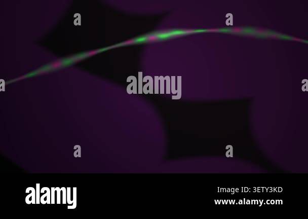 A vibrant glowing neon light arc against a dark background with shades ...