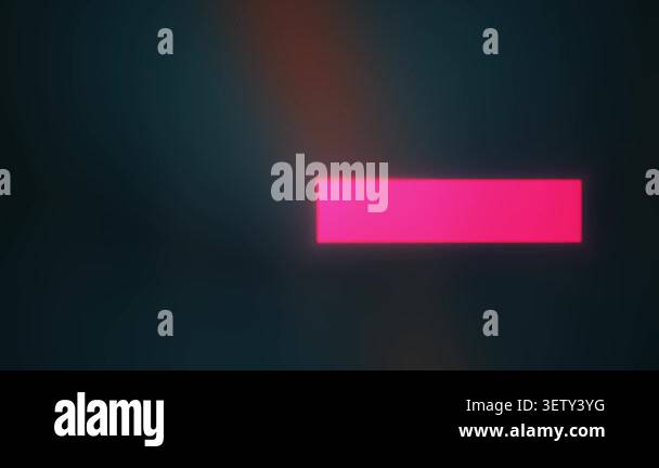 A bright pink rectangle glows on a dark background with subtle ...