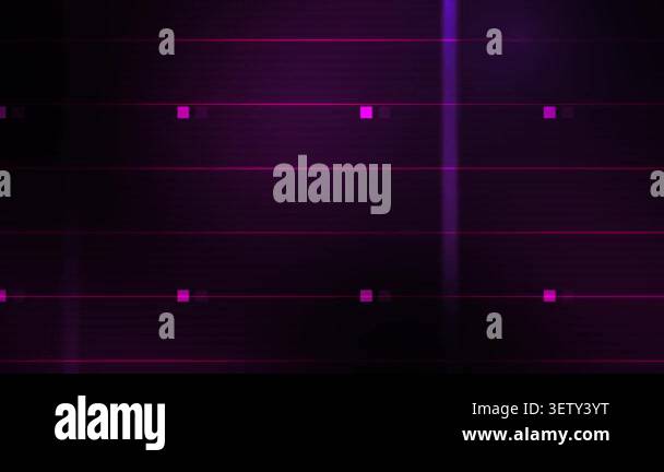 Glowing purple grid lines intersect on a dark background with pink ...