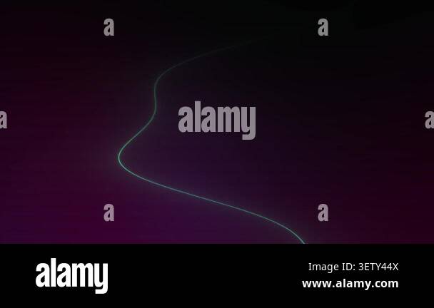 A glowing trail of light on a dark background with shades of purple and ...