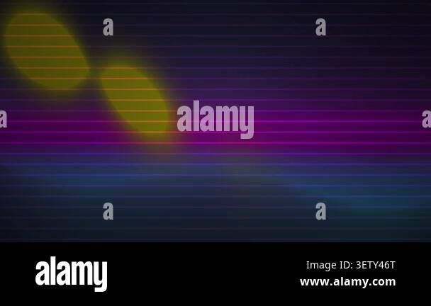 Abstract image featuring glowing yellow lights on a dark background ...