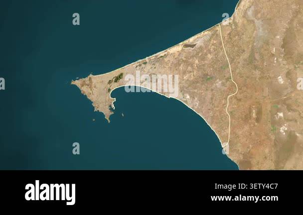 Dakar, Senegal, extruded. Satellite Stock Video Footage - Alamy