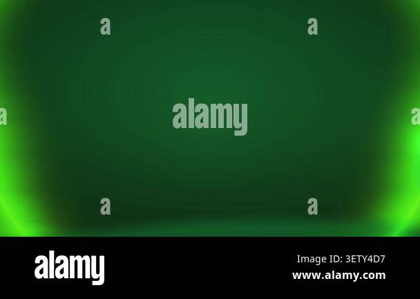 A dark background with green neon light effects on the sides and a ...