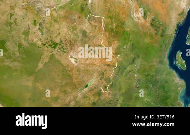 Dodoma, Tanzania, extruded. Satellite Stock Video Footage - Alamy