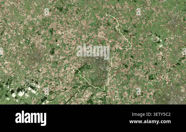 Telford and Wrekin, England - Great Britain, extruded. Satellite Stock ...