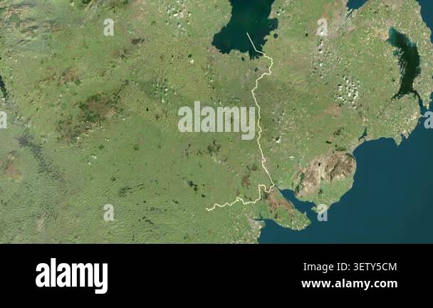 Armagh, Northern Ireland, extruded. Satellite Stock Video Footage - Alamy