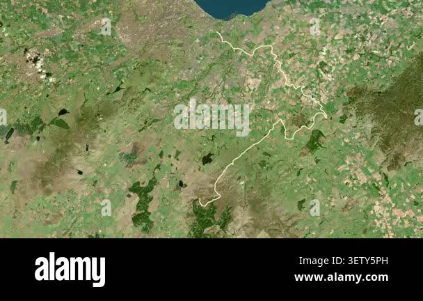 Midlothian, Scotland - Great Britain, extruded. Satellite Stock Video ...