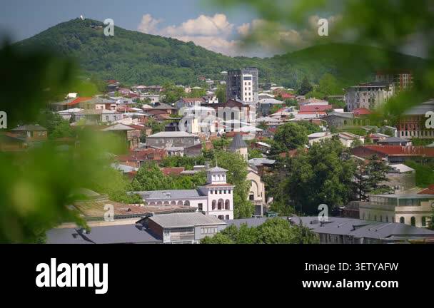 Kutaisi cityscape in summer. Daytime photography, Georgia Stock Video ...