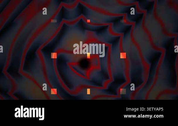 A series of heatmap images with red contour lines and orange data ...