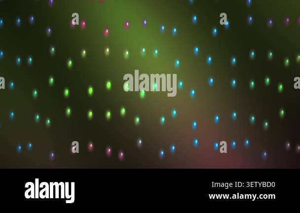 A series of images featuring multicolored lights on a dark background ...