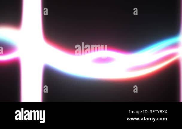 Vibrant neon light trails glowing against a dark backdrop Stock Video ...